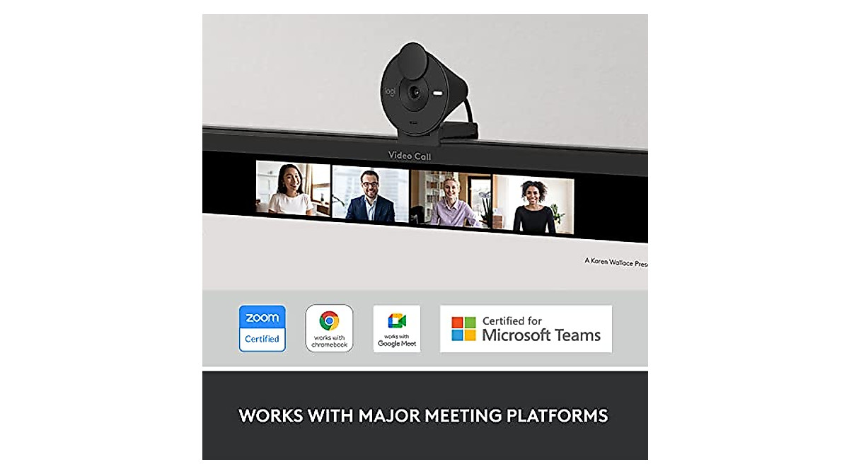 Logitech Brio 301 Full HD Webcam for Clear Video Calls