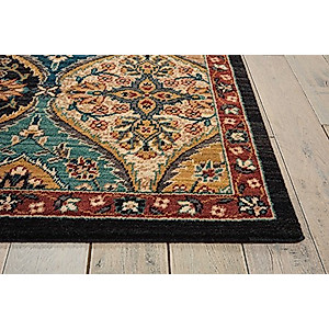 Nourison Nourison 2020 Persian Multicolor 8' x 10'6" Area -Rug, Easy -Cleaning, Non Shedding, Bed Room, Living Room, Dining Room, Kitchen (8x11)