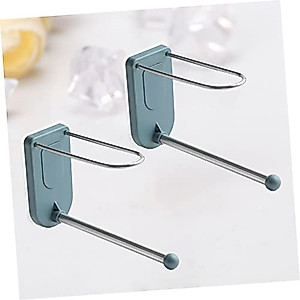 Zerodeko 2 Pcs Metal Clothes Hanger Purse Holder Stainless Steel s Hooks Clothes Pin Organizing Rack Clothes Hangers Stacker Rack Clothes Hangers Storage Rack Clip Hook up Shelf Hanger Rack