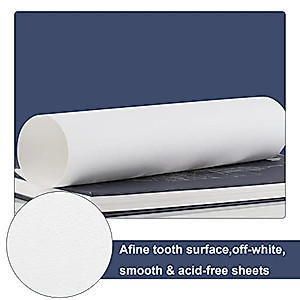 SuFly Hardcover 9x12 Sketchbook, Artist Sketch Pads for Drawing Pack of 2, 120 Sheets 90lb/140GSM Thick Sketch Book for Drawings, Suitable for Kids, Teens & Adults, White