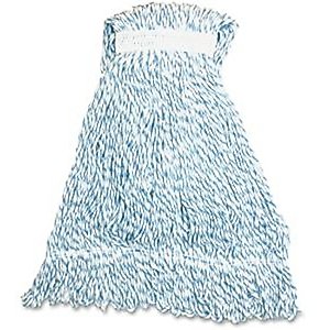 Genuine Joe Hygrade Blue Stripes 4-ply Mophead