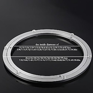 SinSed Aluminium Turntable Bearing,Lazy Susan Bearing Aluminum Turntable Ball Bearing for Dining-Table and Workbench