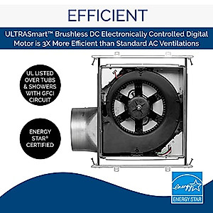 Broan-NuTone XB110 ENERGY STAR Certified Bath Fan, White, 6" Round