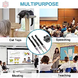 XIMIBI Laser Pointer, 3 Pack, Pet Kitten Dogs Laser Pen Toys Chaser Tease Pointer Pen Toys for Cats Indoor Training