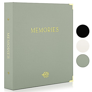 Beautiful Linen Photo Album For 4x6 Photos - Safely Holds Up To 500 Pictures of Unique Memories - The Perfect Large Photo Book To Store All Pictures of Treasured Family, Baby or Wedding Moments