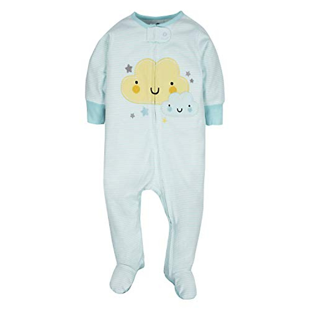 Gerber Unisex Baby 4 Pack Sleep 'N Play Footie Clouds/Elephant 0-3 Months