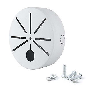 FINXRoll 2 in Pack 5.3" Camera Base Junction Outlet Box, Extension Camera Wall Bracket Adapter Base Hidden Line Camera Mount Support Ceiling Hoisting for Dome CCTV Security Cameras