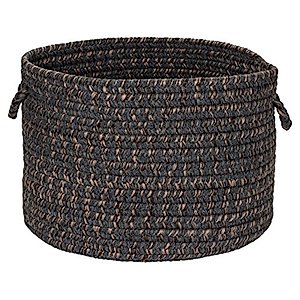 Colonial Mills Hayward HY29A014X010 Utility Basket, 14" x 14" x 10", Charcoal