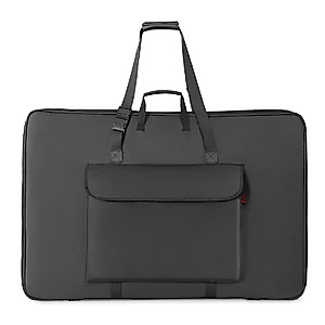 1st Place Products Premium Art Portfolio Case - 24" x 36" - Soft Sided - Foldable - Waterproof & Tear Resistant - Artwork, Photography, Sketch, LCD, Monitor, Solar Panel - Shoulder Straps & Handles