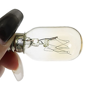 SQXBK 8PCS E12120V25W Brass Incandescent Bulbs Salt Lamp Salt Lamp Bulb Microwave Oven Incandescent Light Bulbs E12 Base Appliance Lamp Stovetop Light Salt Crystal Lamp