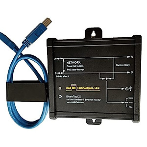 SharkTap SharkTapCC Ethernet Tap - 10-1000BaseT - Power-fail Relays, PoE Pass-through - 1 Count