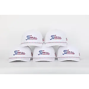 Curves & Clubs Titties Golf Hat - Funny Golf Hat - Titties Hat - Funny American Hat - One-Size-Fits-All Hat - Funny Men's Gifts, Titties Hat (Cotton, White)