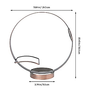 Angoily Wine Bottle Rack Decorative Red Wine Storage Holder Bar Beer Whisky Wine Display Shelf Champagne Tabletop Holders Support Stand for Kitchen Cabinet Home Decor Bronze