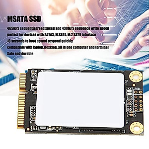 Cuifati 512gb Desktop Ssd, Msata Ssd,Stable Transfer, Fast Boot, Plug and Play,465m/s Sequential Read Speed and 430m/s Sequential Write Speed,Available for Desktop Laptop Terminals