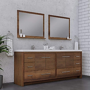 Alya Bath Sortino Bathroom Vanity, Rosewood