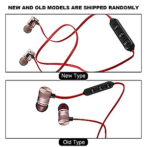 Yinhing Wireless Headphones Earbuds Headphones, Magnet Wireless Sports Earphone Headset Headphone for iPhone Android(Golden)