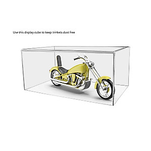 20" x 12" x 9" Acrylic Display Riser Box with One Open Side No Lid Versatile Clear Rectangular Retail Product Platform and Merchandise Storage Bin by Marketing Holders