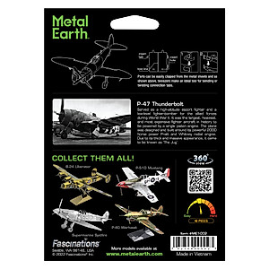 Metal Earth P-47 Thunderbolt 3D Metal Model Kit Fascinations