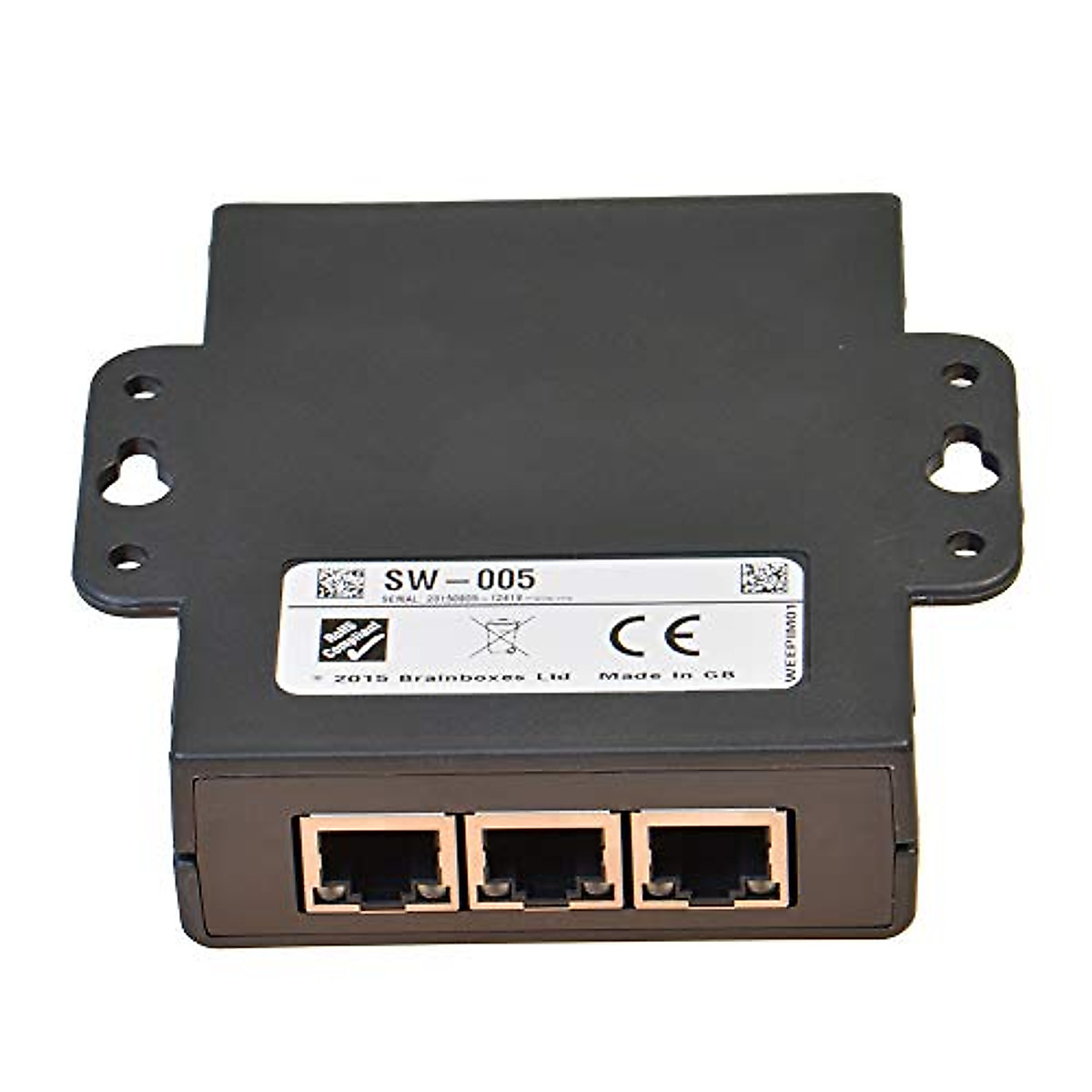 Brainboxes Switch - 5 Ports - DIN Rail mountable (SW-005)