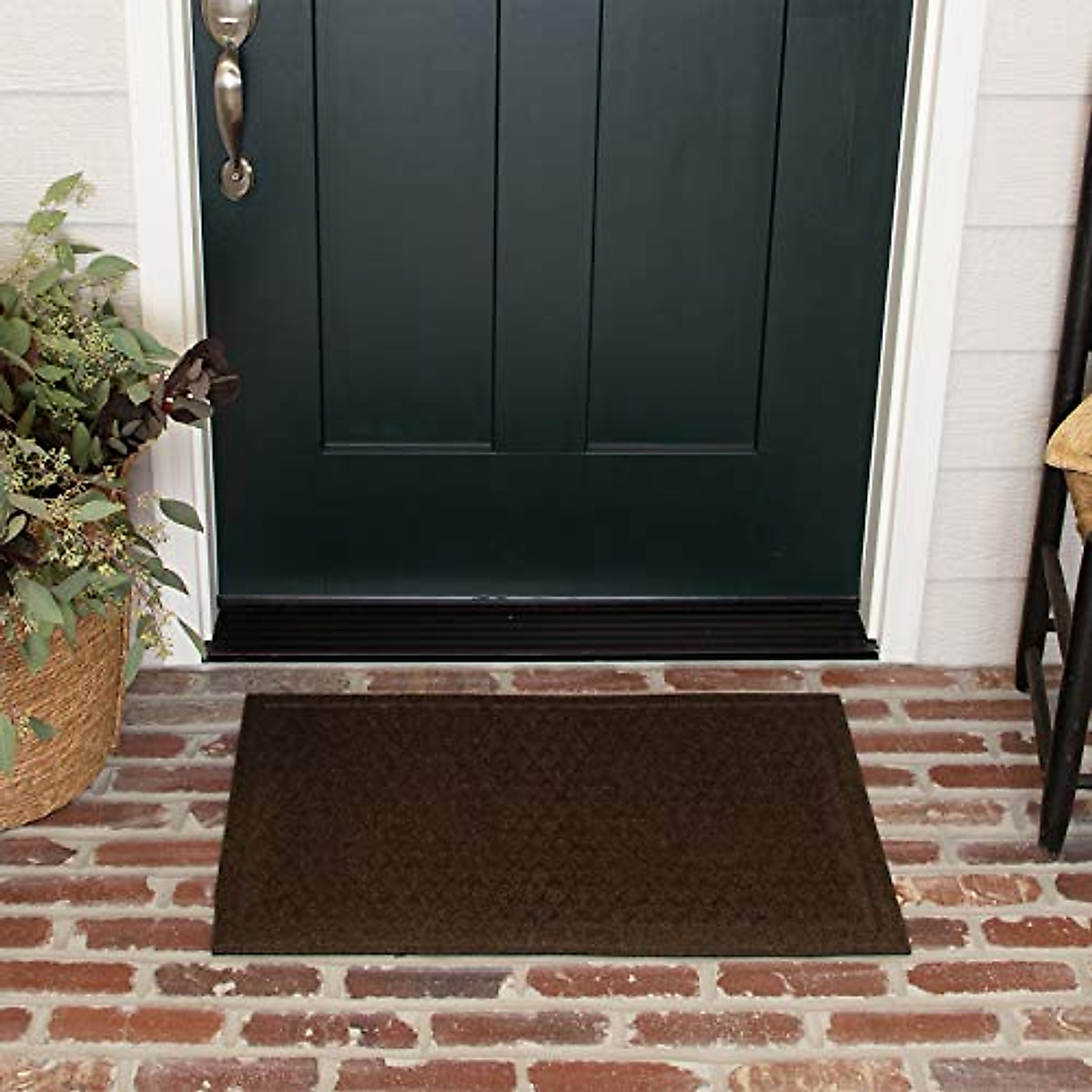Mohawk Home Impressions Dots Chocolate Entryway Door Mat, 1'6"x2'6", Brown