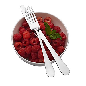 Gourmet Basics by Mikasa Symmetry 20 18/0 Stainless Steel Flatware Set, 42-Piece