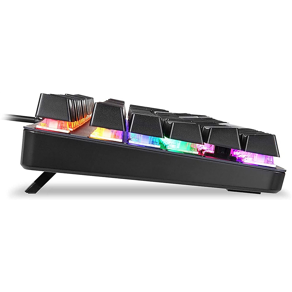 XYLXJ RGB Compact Gaming Keyboard, USB Wired 104 Keys Gaming Keyboard LED Backlit Gaming Keyboard for Laptop PC Computer Game and Work