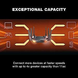 D-Link WiFi 6 Router AX4800 MU-MIMO Voice Control Compatible with Alexa & Google Assistant, Dual Band Gigabit Gaming Internet Network (DIR-X4860-US)