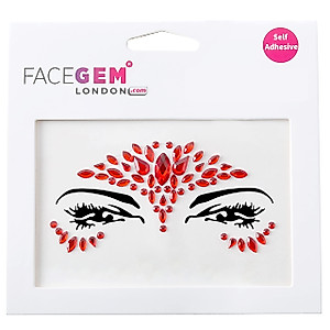 32 PCS Face Gems (RANDOM DESIGNS) Self- Adhesive Glitter Jewel Tattoo Sticker Festival Gems Rave Party Body Make Up C2ZAKMIX-A