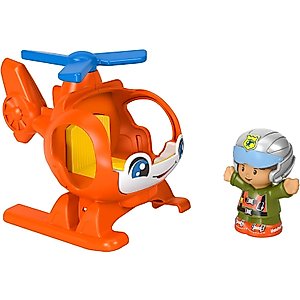 Fisher-Price Little People Helicopter, Toy Vehicle and Figure Set for Toddlers and Preschool Kids Ages 1-5 Years