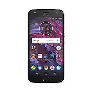 Moto X (4th Generation) - with hands-free Amazon Alexa – 32 GB - Unlocked – Super Black - Prime Exclusive - with Lockscreen Offers & Ads
