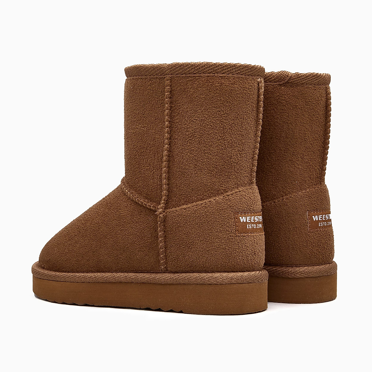 Weestep Boys and Girls Toddler/Little Kid/Big Kid Warm Fur Winter Snow Boots(2 Little Kid Chesnut)