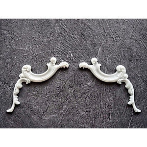 Silicone mold chic pair, furniture appliques, mold for clay, mold for resin, Decor for Furniture, furniture transfers