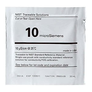 Oakton Conductivity Calibration Pouches, 10 µS; 20/Pk
