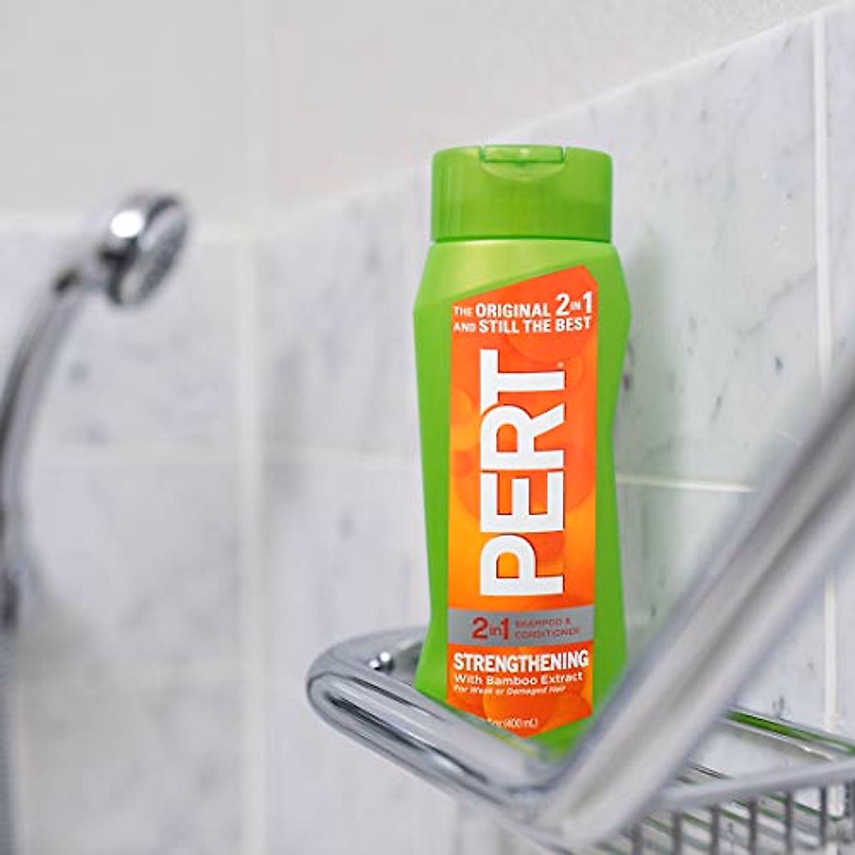 Pert Strengthening 2 in 1 Shampoo and Conditioner, 13.5 Ounce (Pack of 6)