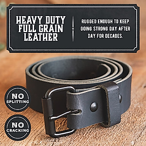 Main Street Forge The Classic Leather Everyday Belt | Made in USA | Full Grain Leather | Men's Leather Belt
