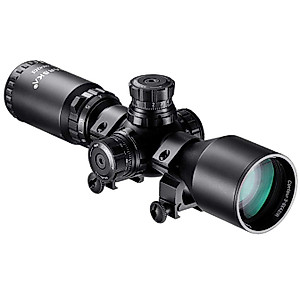 BARSKA 3-9x42 Contour Riflescope IR Mil-Dot Riflescope , Black