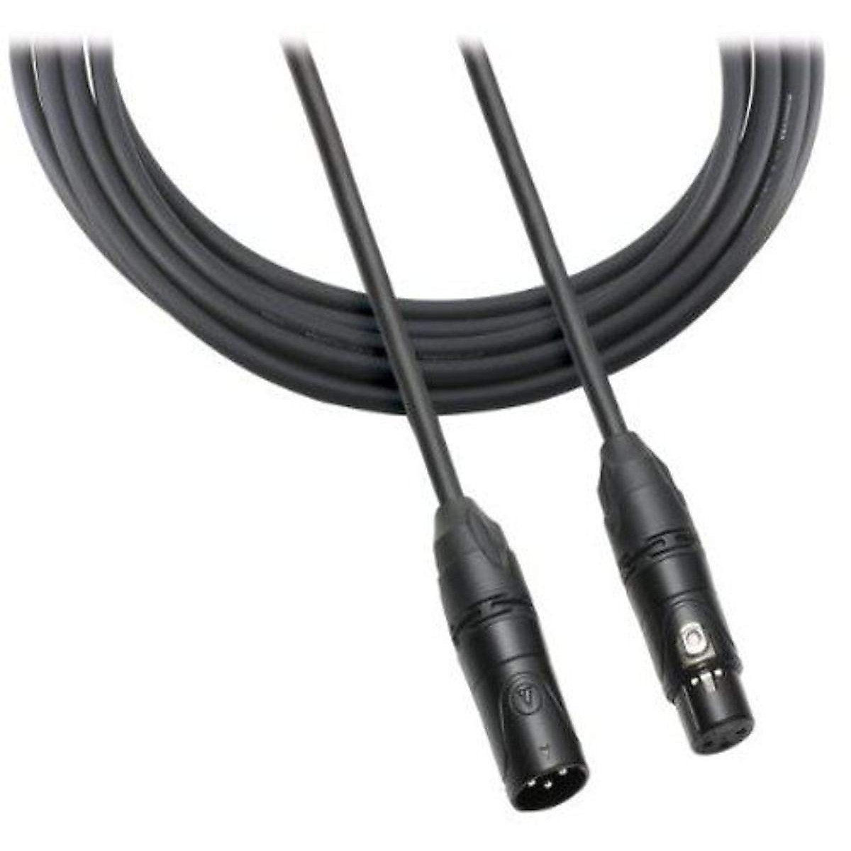 Audio-Technica ATR-MCX Female to Male XLR Microphone Instrument Cable, 30 Foot