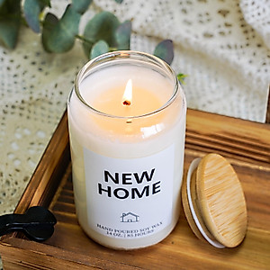 FreeJac House Warming Gifts New Home Gift Ideas New Home Candle Housewarming Gifts for Women New Apartment Gifts for Homeowner Friends Welcome Home Gifts Lavender Candle First Home Gifts 14oz