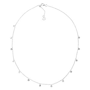 Silpada .925 Sterling Silver Chain Necklace for Women, Adjustable Station, Jewelry Gift Ideas, 'Silver Lace', 18"