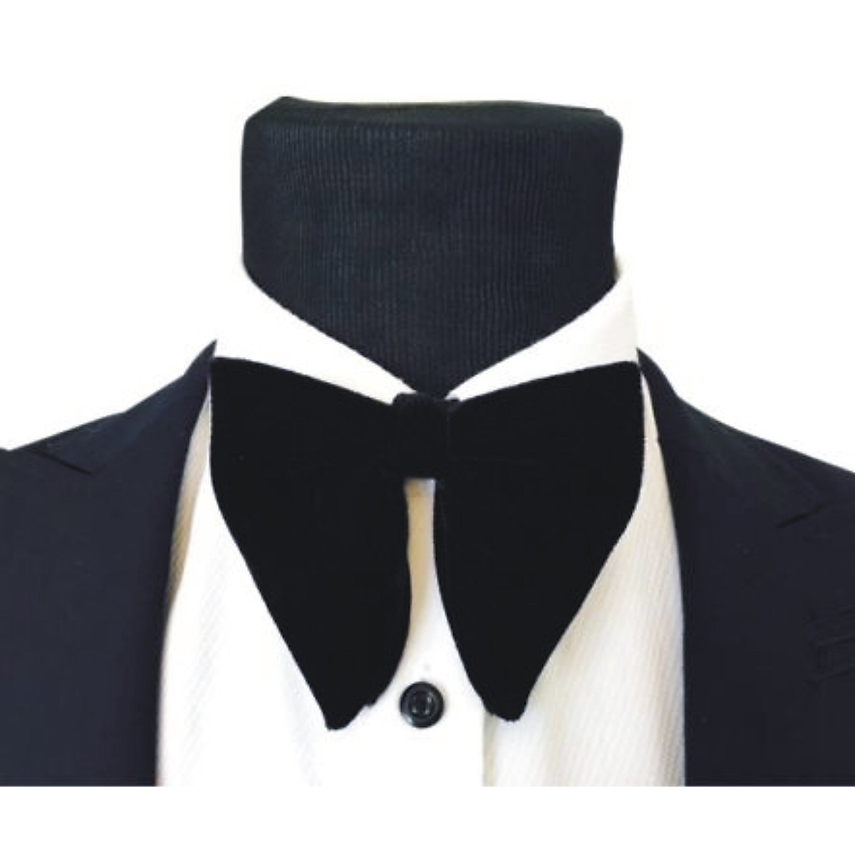 Justar Mens Pre-Tied Oversized Bow Tie Tuxedo Velvet Bowtie Cufflinks Hankie Combo Sets (Black)