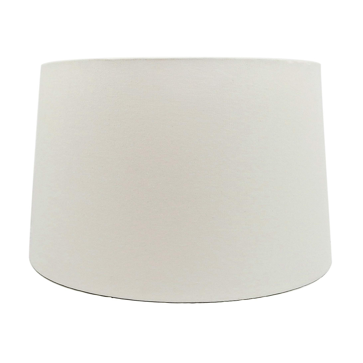 Mestar White Fabric Hardback Drum Lampshade (Spider) (14x16x10)