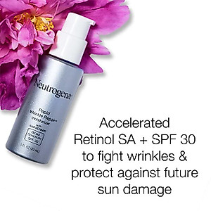 Neutrogena Rapid Wrinkle Repair Anti-Wrinkle Night Accelerated Retinol SA Facial Moisturizer, 1 fl. Oz