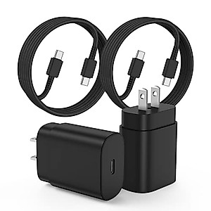 Type C Charger Fast Charging,Android USB C Wall Charger with USB Charger Cable 3 ft, Super Fast Charging Adapter for Samsung Galaxy S23 Ultra/S23+/S22/S10/S9/S8/Note 10/Note 20, for iPad Pro 11/12.9