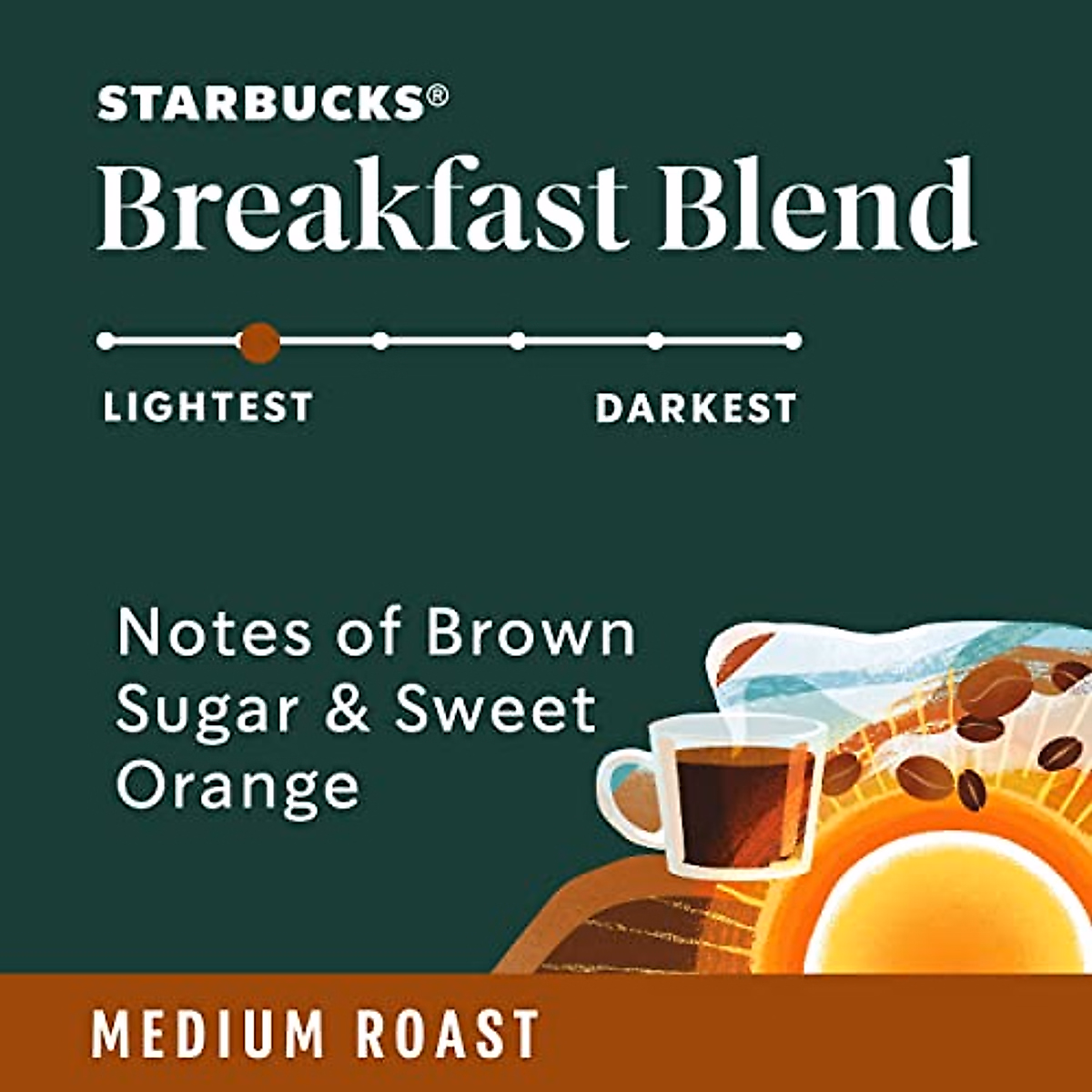 Starbucks Ground Coffee—Medium Roast Coffee—Breakfast Blend—100% Arabica—3 bags (12 oz each)