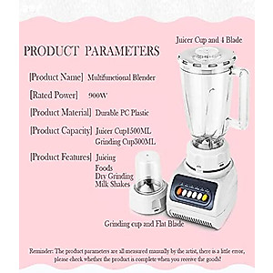 Professional Kitchen Blender Set with Blending & Grinding Blades Countertop Blender 900W Adjustable Speeds Blender with 53 Oz Blender Cup for Shakes and Smoothies,10 Oz Grinder Cup for Coffee,Bonus 2pcs Cord Organizer (Black)