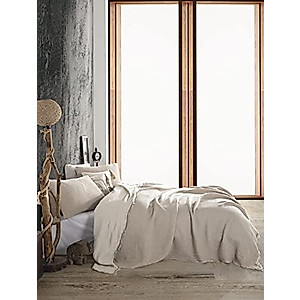 Soft King 4 and 8 Layer Gauze Rustic Bed Cover, Blue Soft Bedspread, Muslin Throw Blanket, Lightweight Blanket (Champagne, 95X106 Inches) (MTB001)