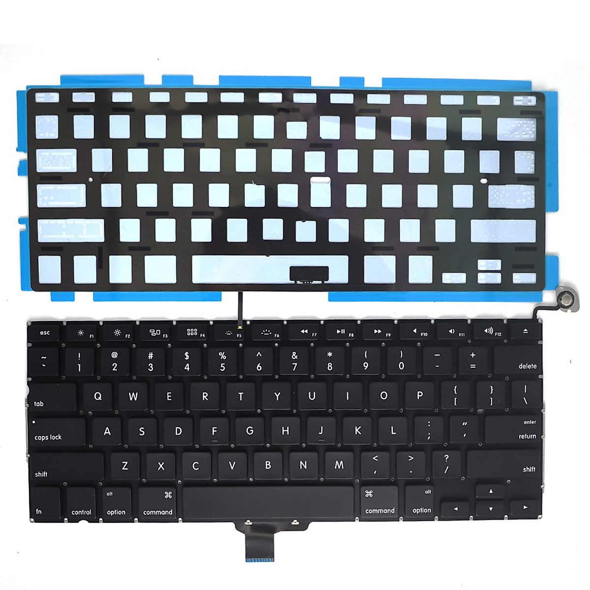 Padarsey Backlight Backlit Keyboard with 80 PCE Screws for MacBook Pro Unibody 13.3" A1278 2008-2015 Year W/Screws US Layout