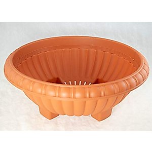Calibonsai Japanese Plastic Bonsai Training Pot Home Garden Planter 13 inches x 13 inches x 5 inches - Orange