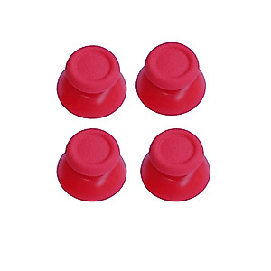 2 Pairs Thumbsticks Analog Thumb Sticks for Sony Playstation Dual Shock 4 PS4 Controller (Red)