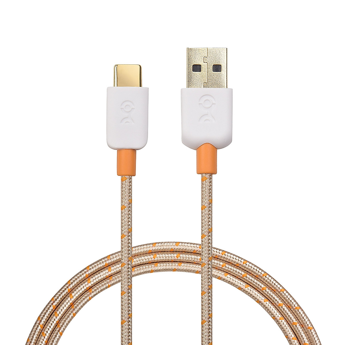 Cable Matters Braided USB C Cable with 3A Fast Charging in Gold 3.3 Feet for Samsung Galaxy S20, S20+, S20 Ultra, Note 10, Note 10+, LG G8, V50, Google Pixel 4, and More